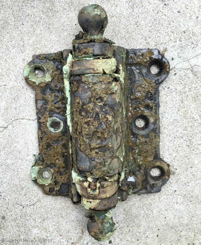 Restoring Antique Hardware - Blake Hill House