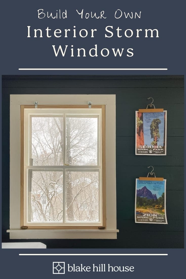 Building Interior Storm Windows - Blake Hill House